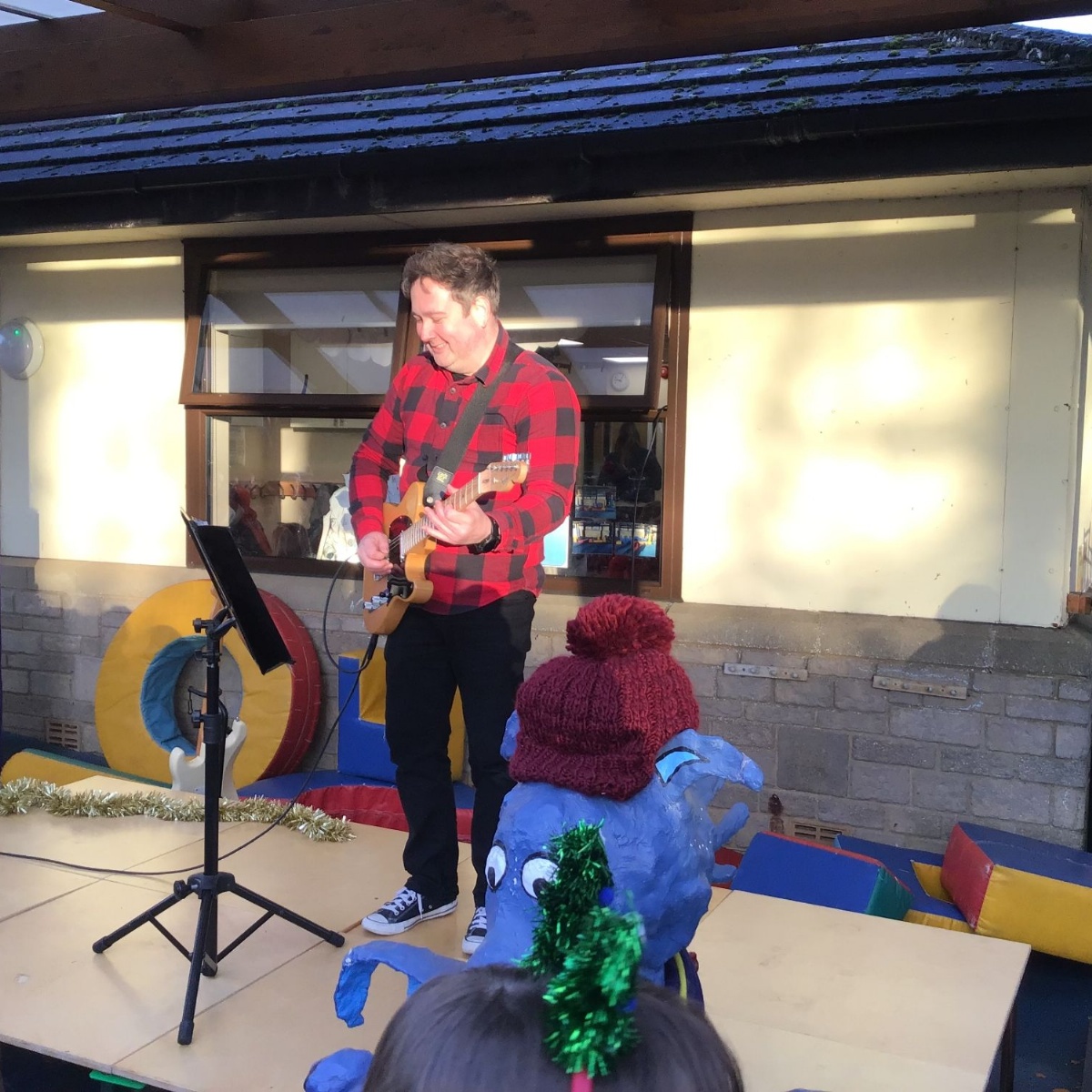 Corsham Primary School - Mr Donovan sung the children in today